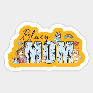 Bluey Bingo Chilli Mom Sticker Bluey Stickers For Kids, Bluey Stickers ...