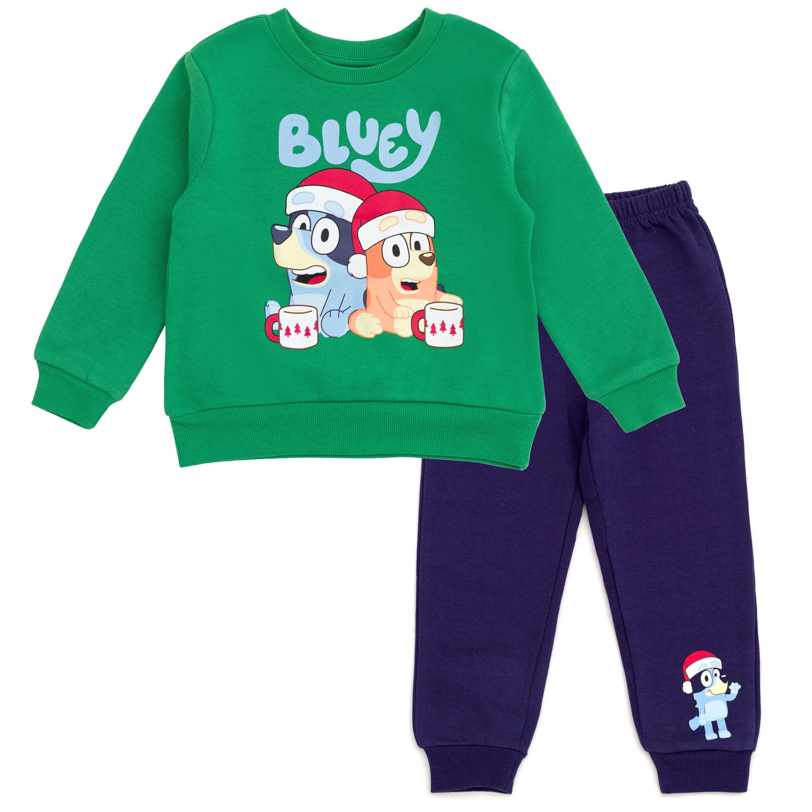 Bluey Bingo Christmas Fleece Sweatshirt and Jogger Pants Outfit Set ...
