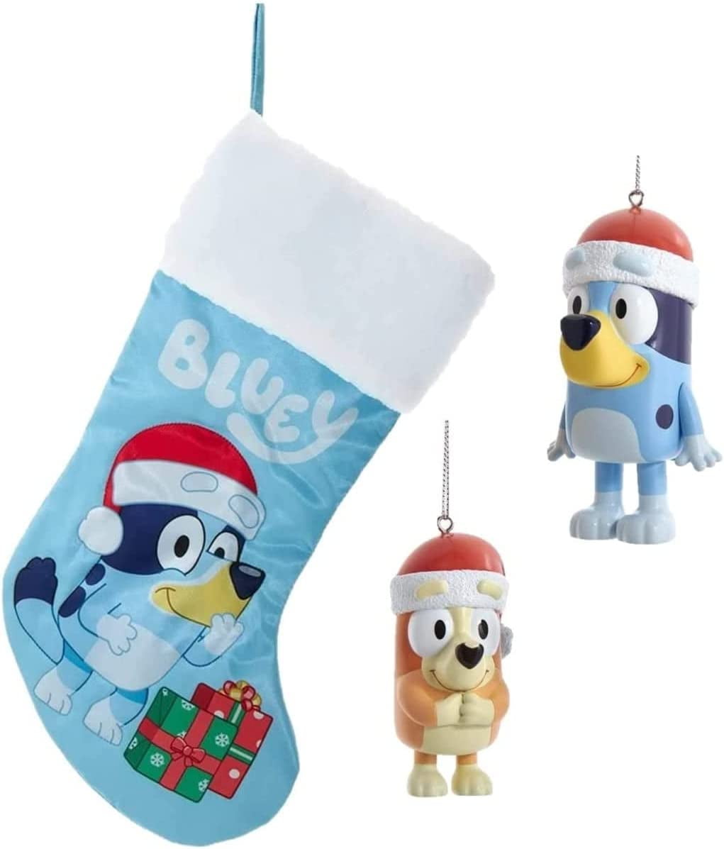 Brand New Bluey & Bingo Xmas Decorations Toys - Set of 3: 2 Tree ...