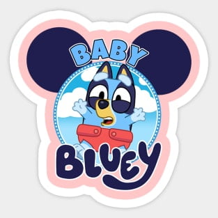 Bluey And Bingo Dad Family Birthday Sticker Bluey Stickers For Kids ...
