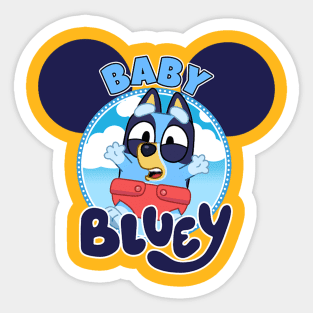 Bluey And Bingo Dad Family Birthday Sticker Bluey Stickers For Kids ...