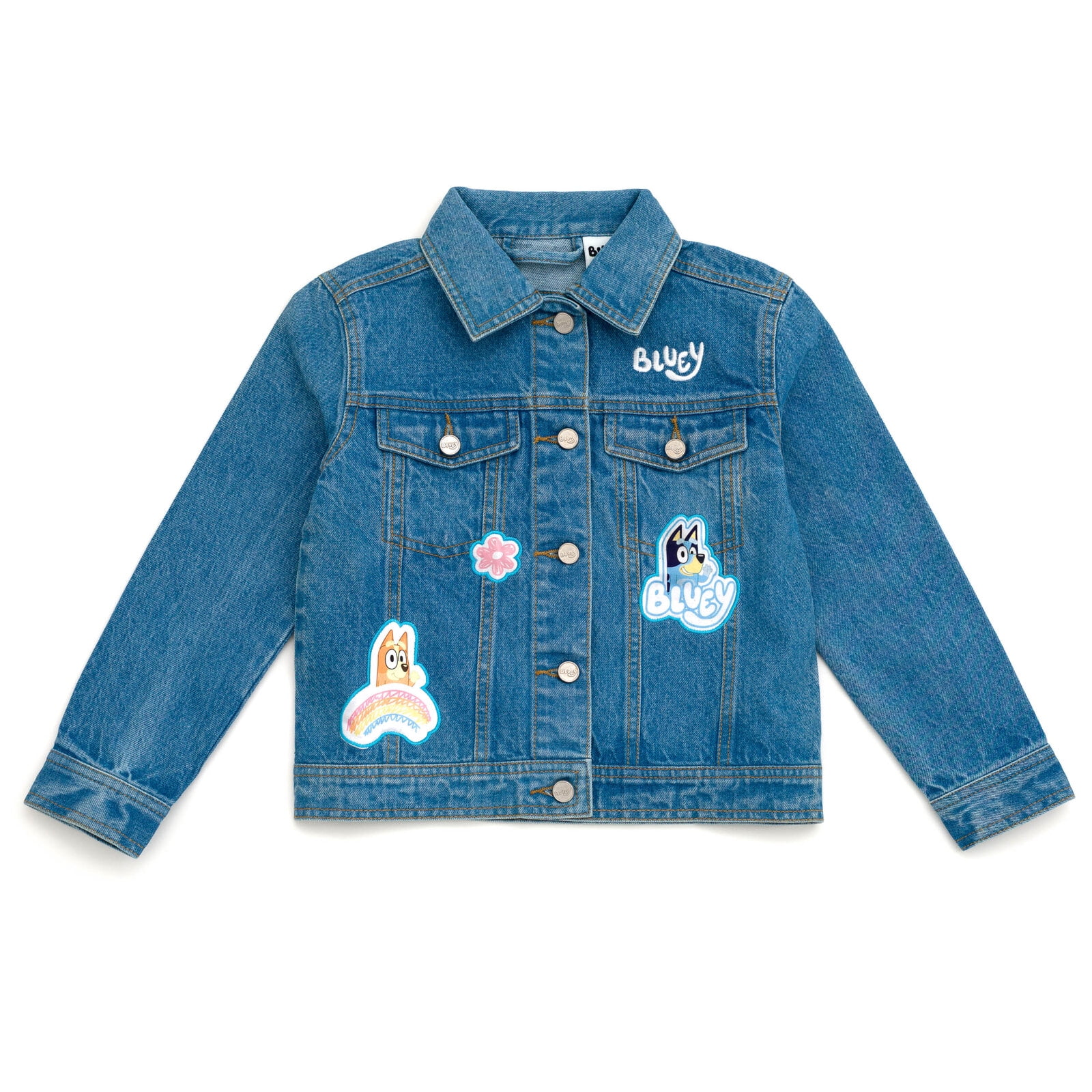 Bluey Bingo Denim Jacket Toddler to Big Kid - Walmart.com