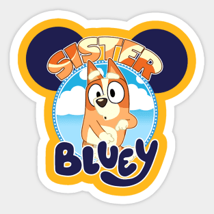 Bluey And Bingo Family Birthday Kids Party Sticker Bluey Stickers For ...