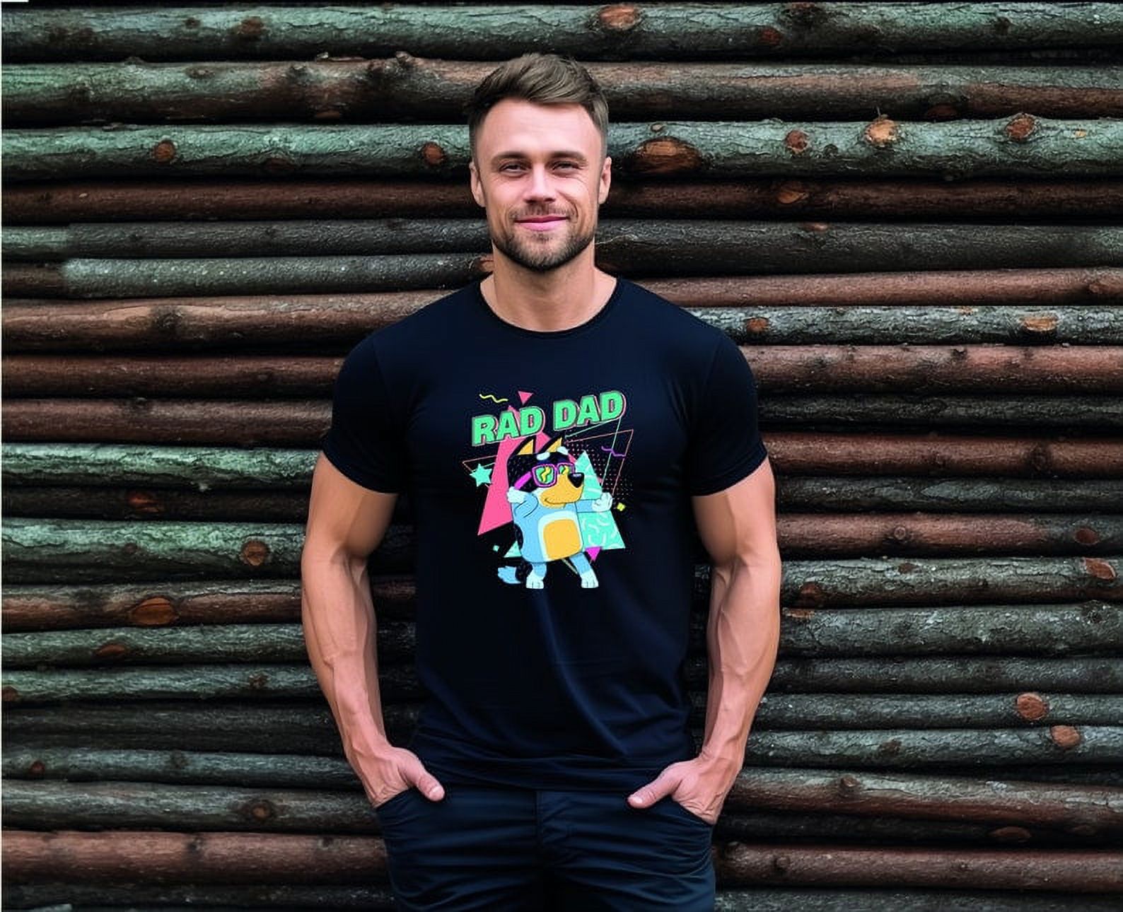 Bluey Bingo Family TShirt Bluey Bandit Rad Dad Shirt Bluey Dad Bluey ...