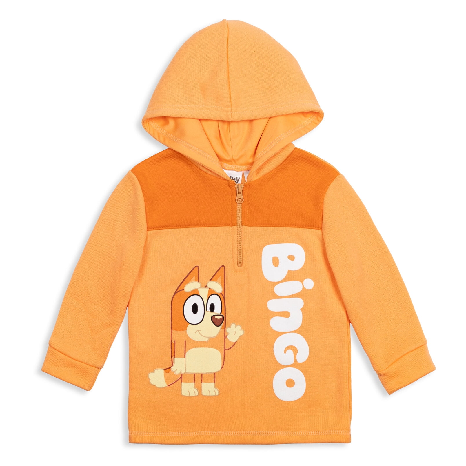 Bluey Bingo Fleece Half Zip Hoodie Toddler to Big Kid - Walmart.com