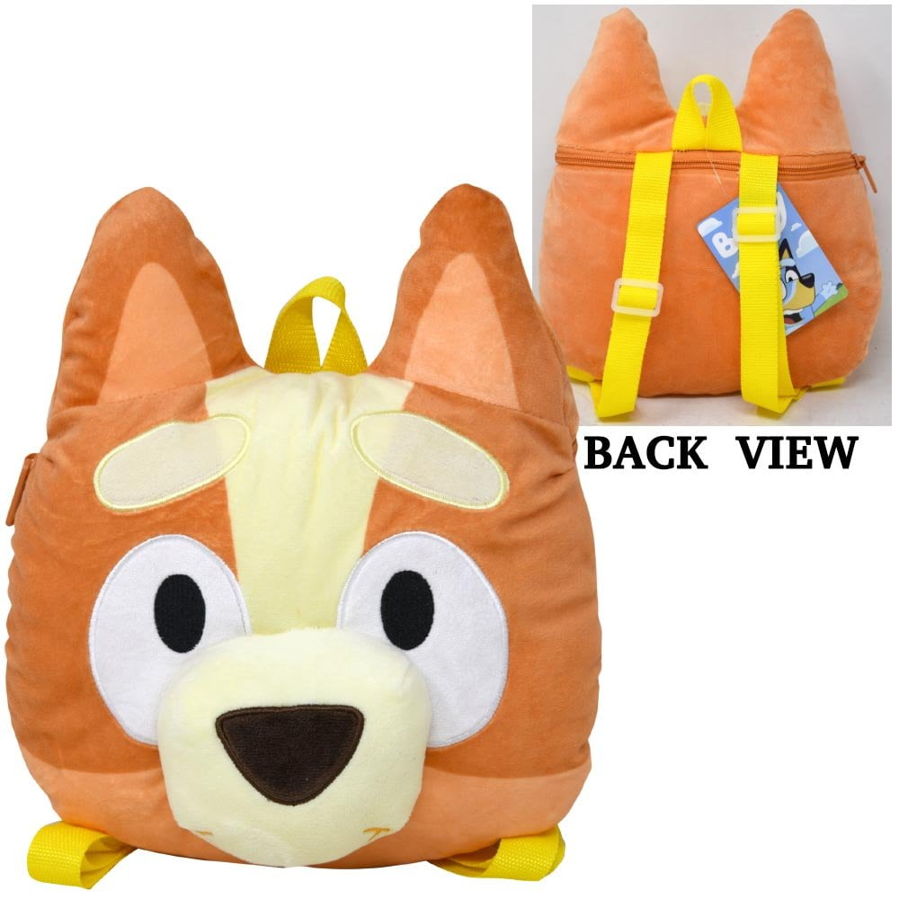 Bluey Bingo Head Shaped Plush Backpack 10x13" - Walmart.com