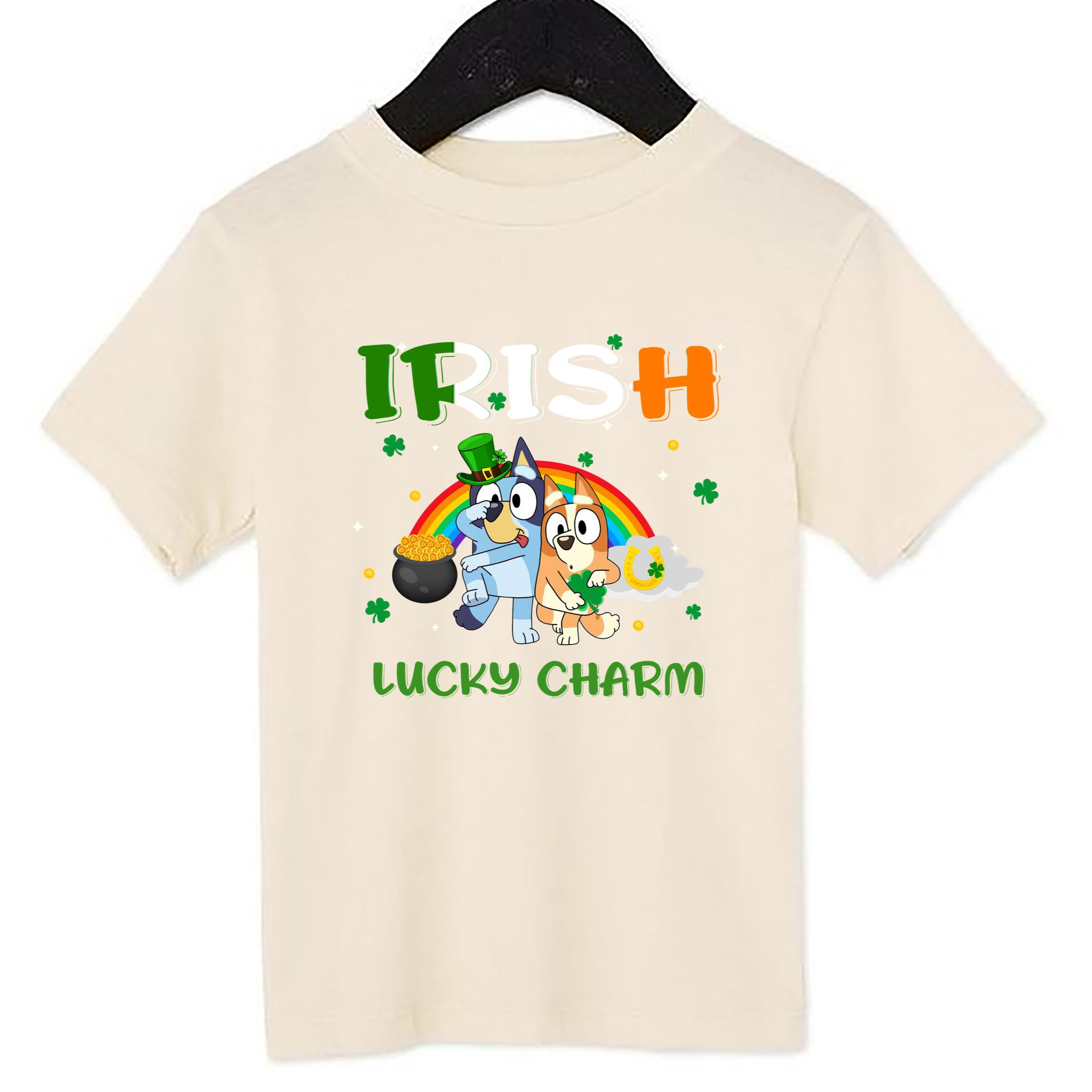 Bluey Bingo Irish Lucky Charm Toddler Shirt Bluey Happy St. Patrick'S ...