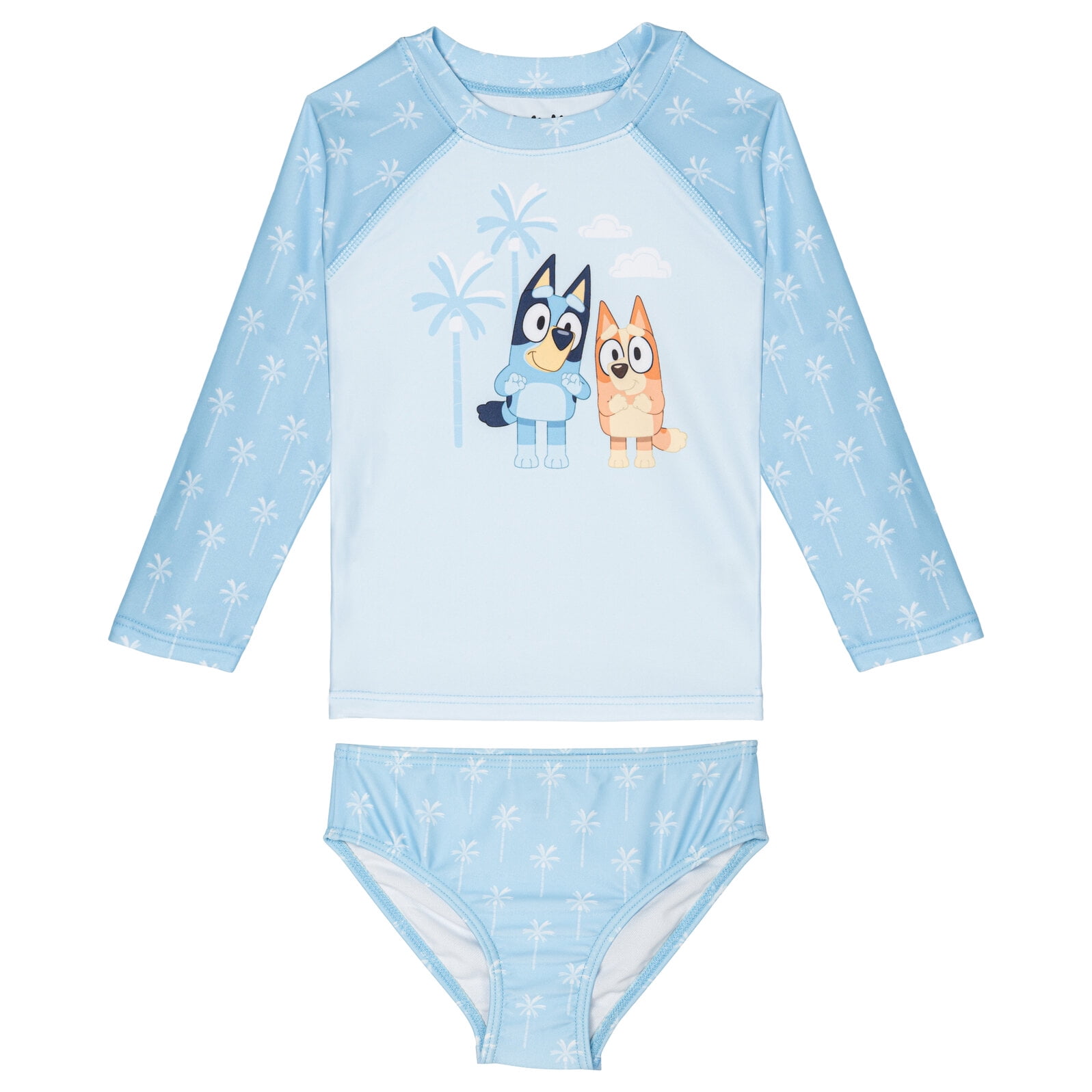Bluey Bingo Raglan Rash Guard and Bikini Bottom UPF 50+ Swim Set ...