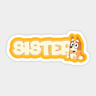 Bluey And Bingo Sister Birthday Family Sticker Bluey Stickers For Kids ...
