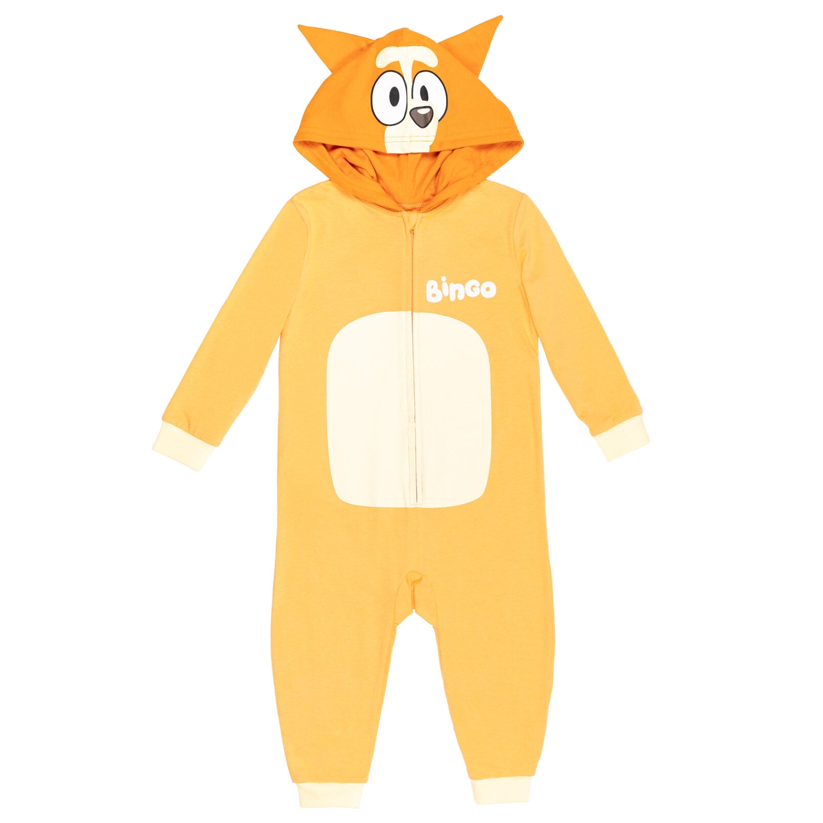 Bluey Bingo Boys' One-Piece Cosplay Jumpsuit Halloween Costume, Zip-Up ...