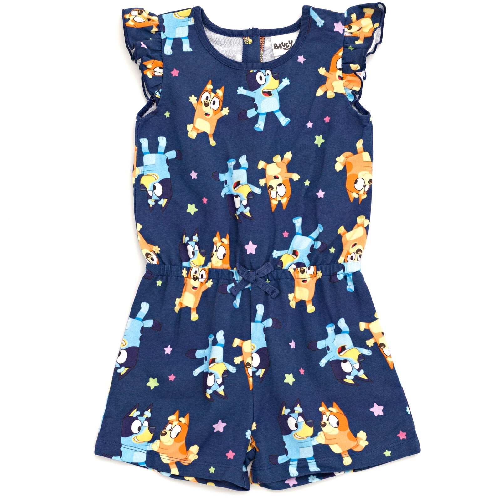Bluey Bingo Toddler Girls Outfit: French Terry Romper Clothes 5T ...