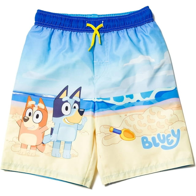 Bluey Bingo UPF 50+ Swim Trunks Bathing Suit Toddler to Little Kid ...