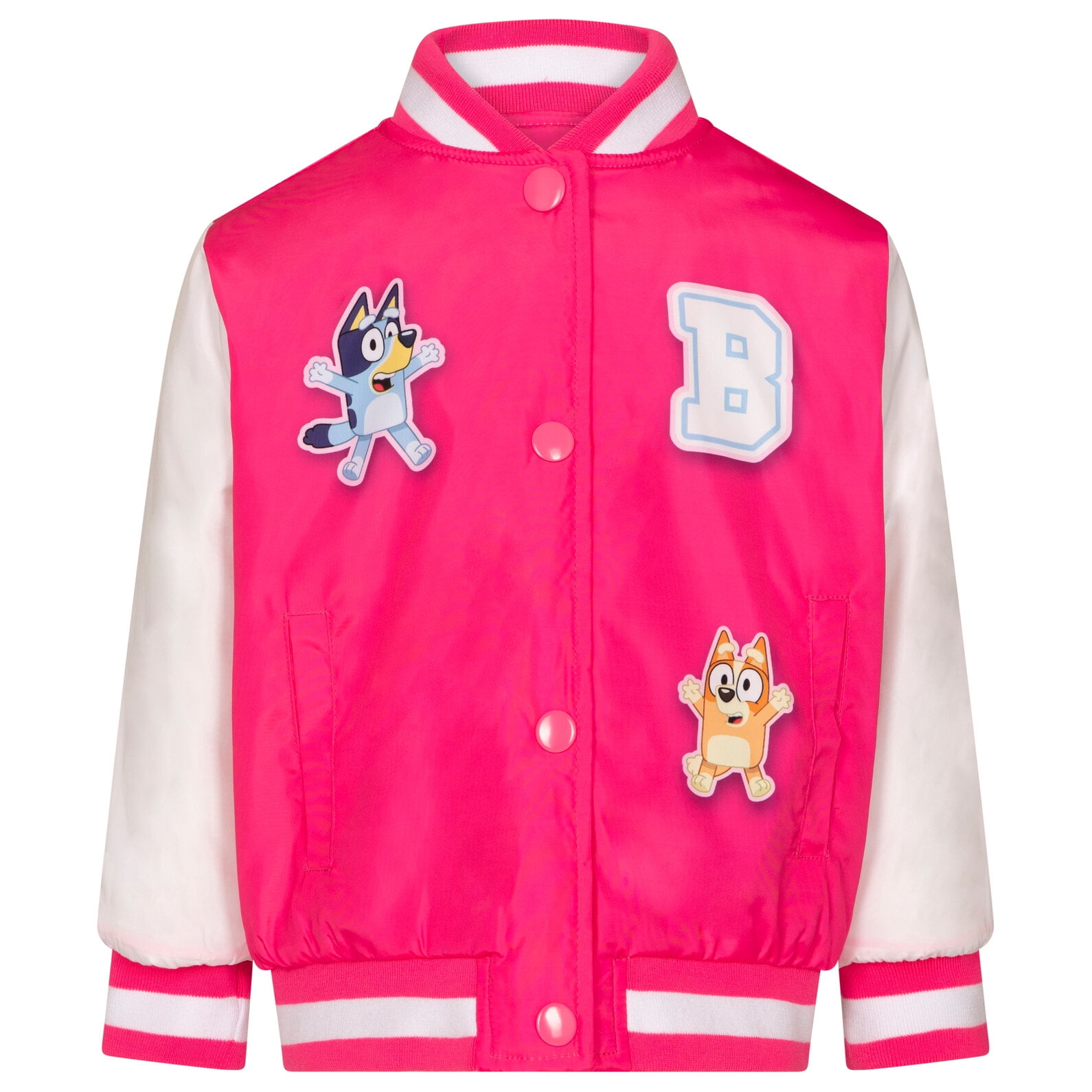 Bluey Bingo Varsity Bomber Jacket Toddler to Big Kid - Walmart.com