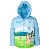 Bluey Bingo Zip Up Winter Coat Puffer Jacket Toddler to Little Kid ...