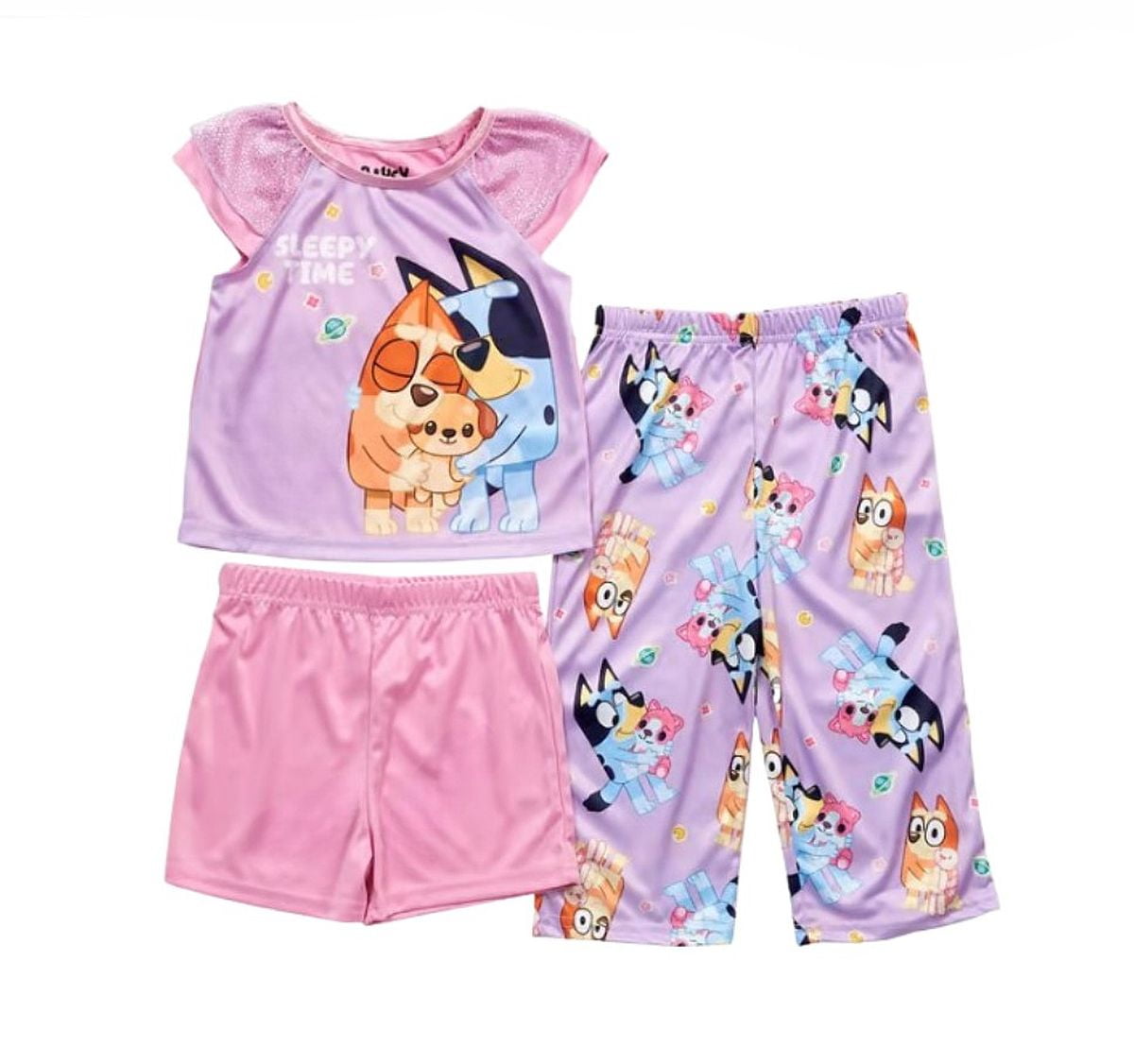 Bluey, Bingo and Bedtime Plush Toddler Girl's Sleepy Time 3-Piece ...