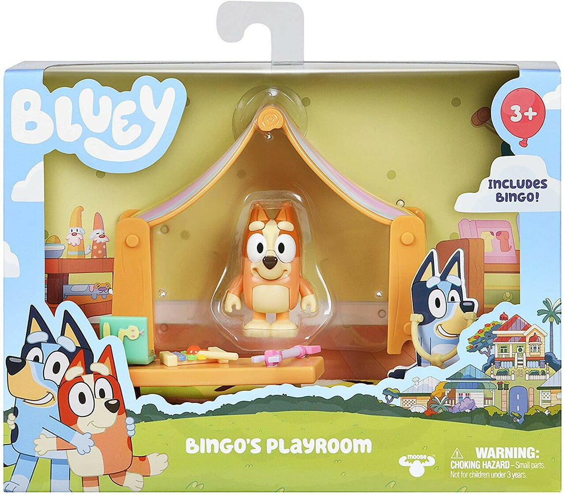 Bluey Bingo's Playroom Mini Playset (Canopy, Table, Computer, Rug ...