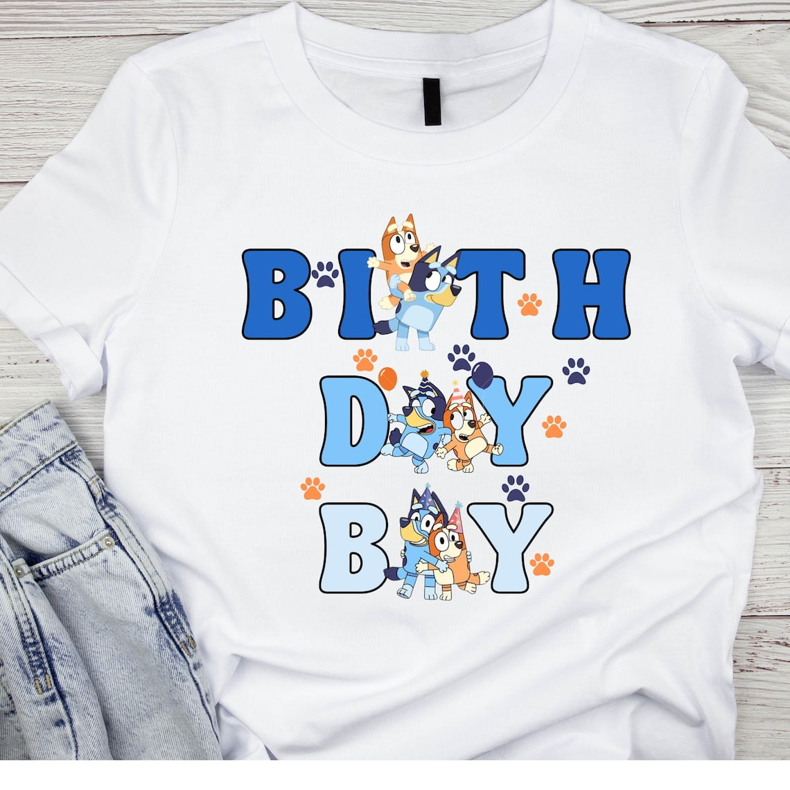 Bluey Birthday Boy, Fun Party Celebration, Bella Canvas Toddler Shirt ...