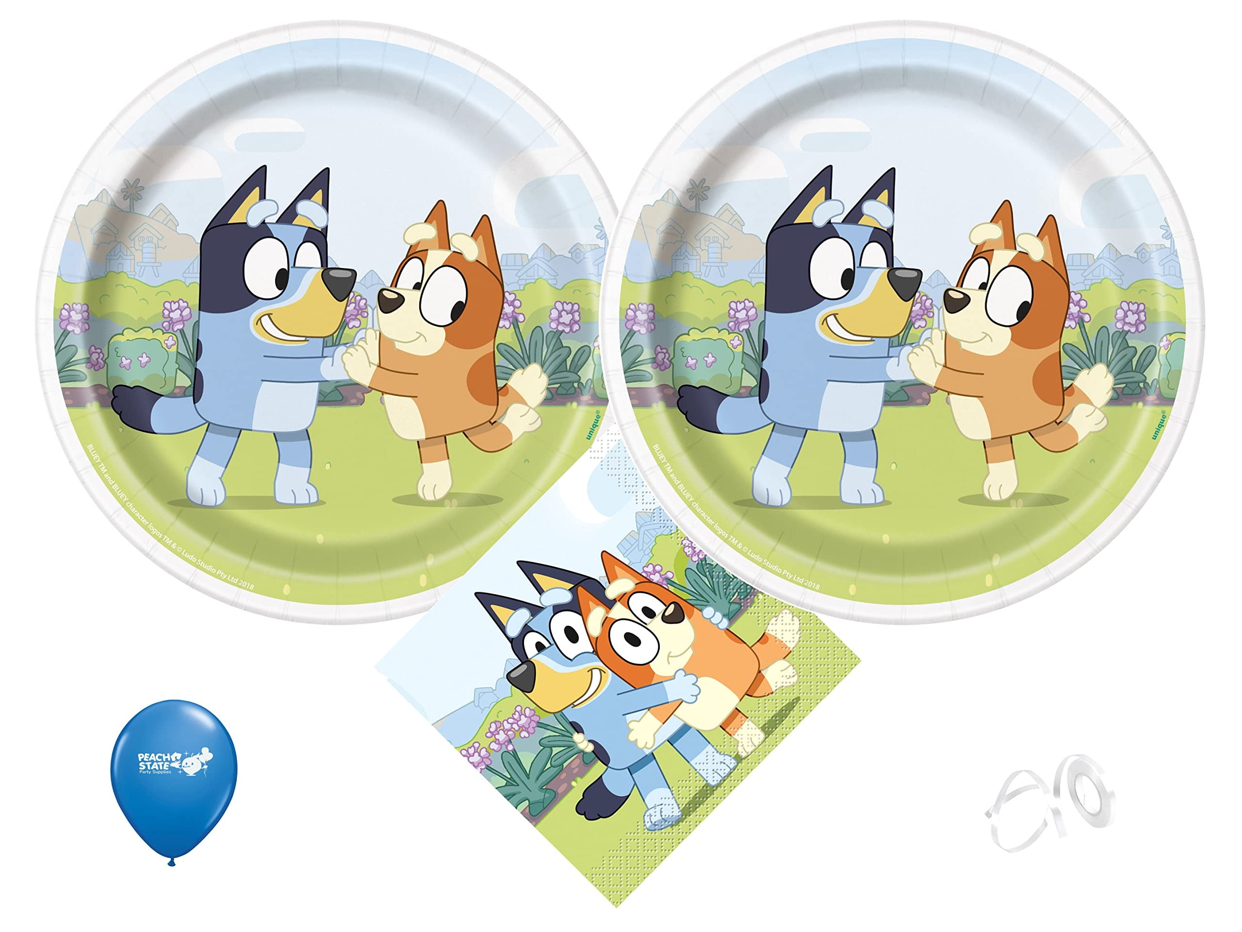 Bluey Birthday Party Supplies | Bluey Decorations | Bluey Plates ...