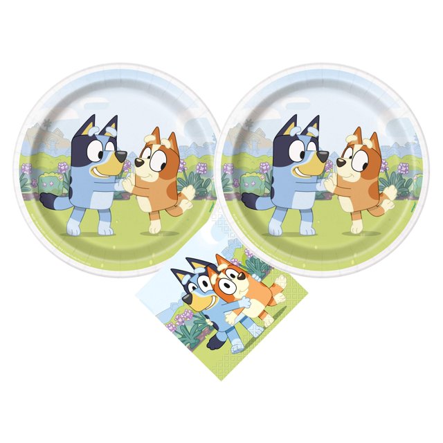 Bluey Kids Birthday Party Supplies - Table Decor, Bingo, Cake Plates ...