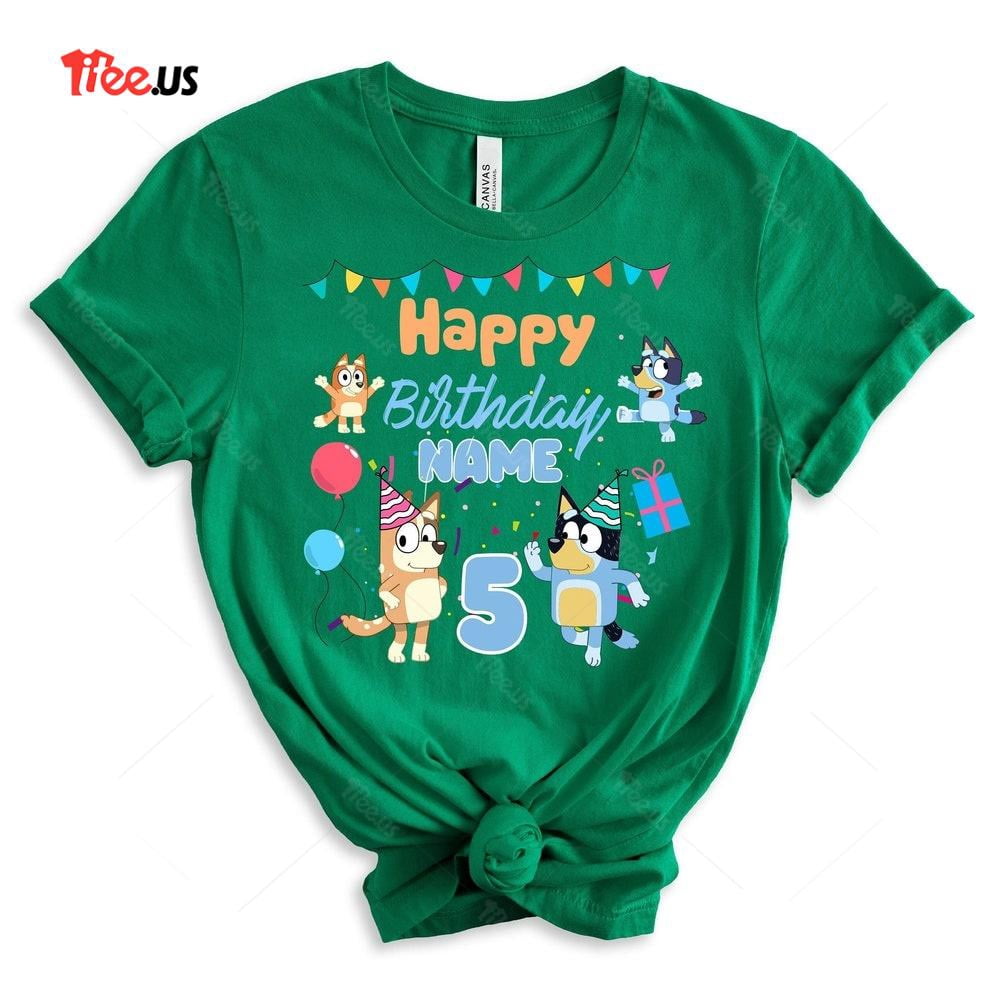 Bluey Birthday Shirt Bluey Birthday Party Custom Birthday Bluey ...