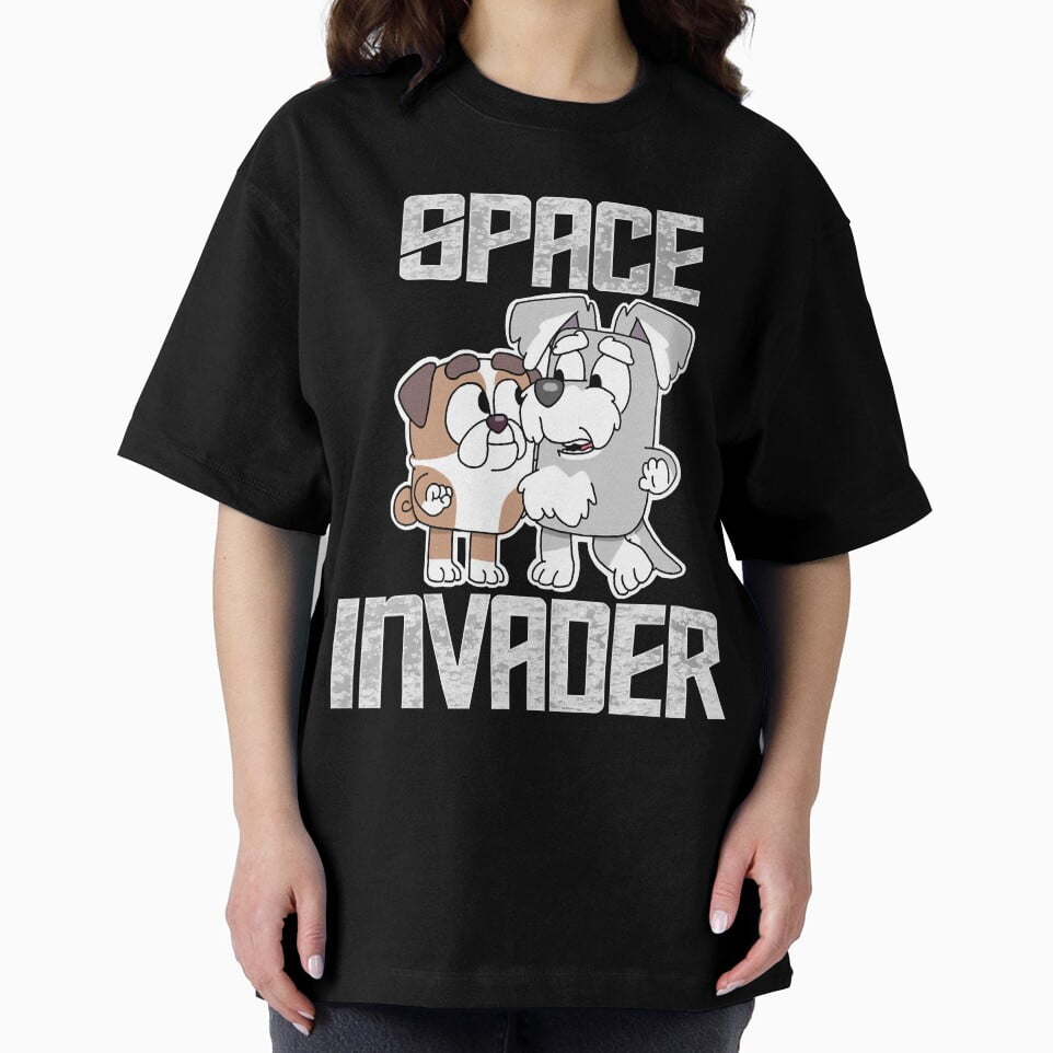 Bluey Bllueys Space Invader Poster Vintage Unisex T-Shirt - Walmart.com