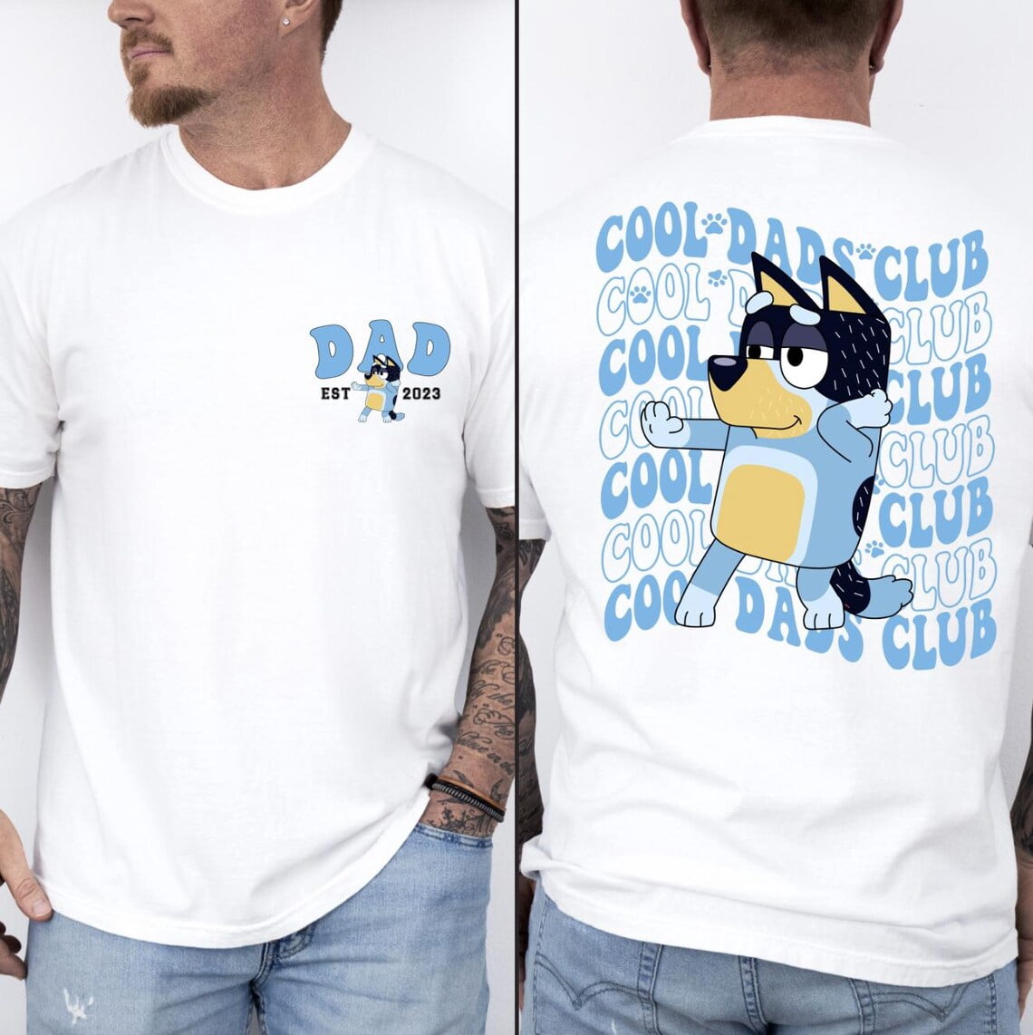 Bluey Blue Cool Dad Club Shirt Cool Dad Club Sweatshirt Gift For Daddy ...
