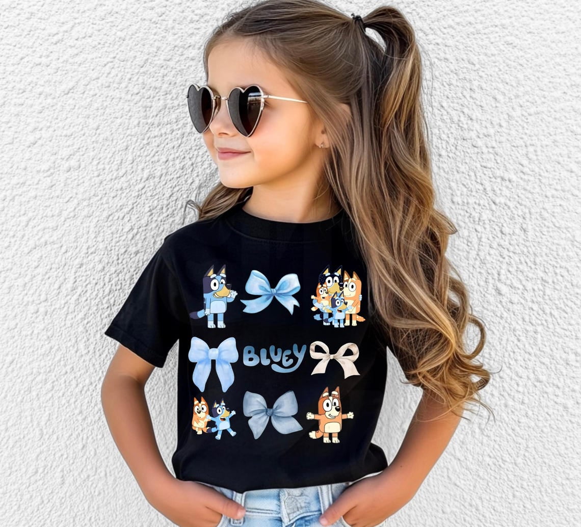 Bluey Blue Coquette Shirt, Fun Love Design, Bella Canvas Toddler Shirt ...