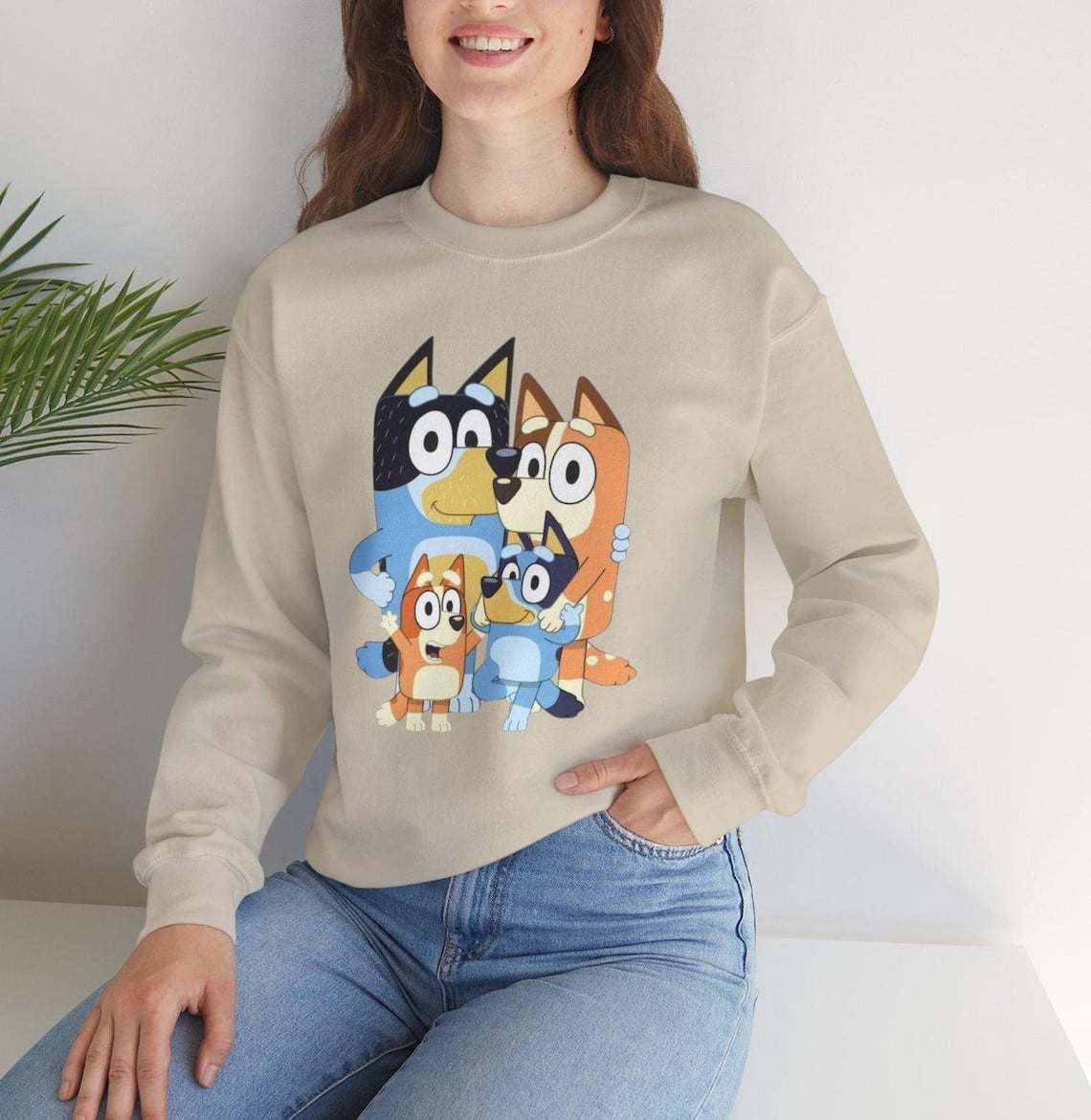 Bluey Blue Dog Family, Birthday Gift, Unisex S-5XL Hot Trending Shirt ...