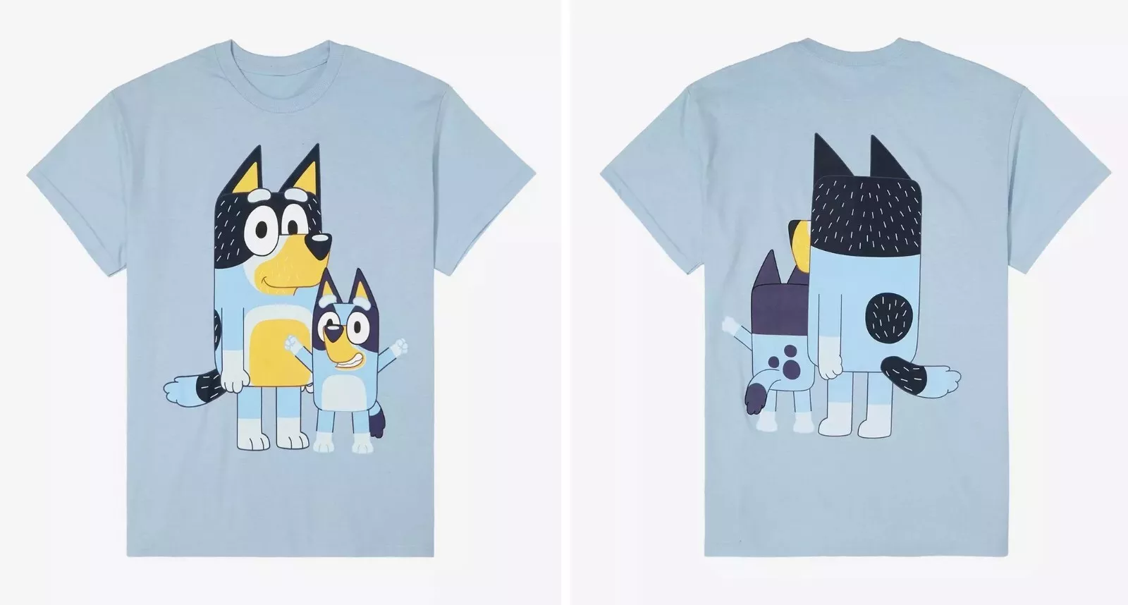 Bluey Bluey & Bandit, Boyfriend-Fit Shirt, Disney Top, Unisex S-5Xl Hot ...