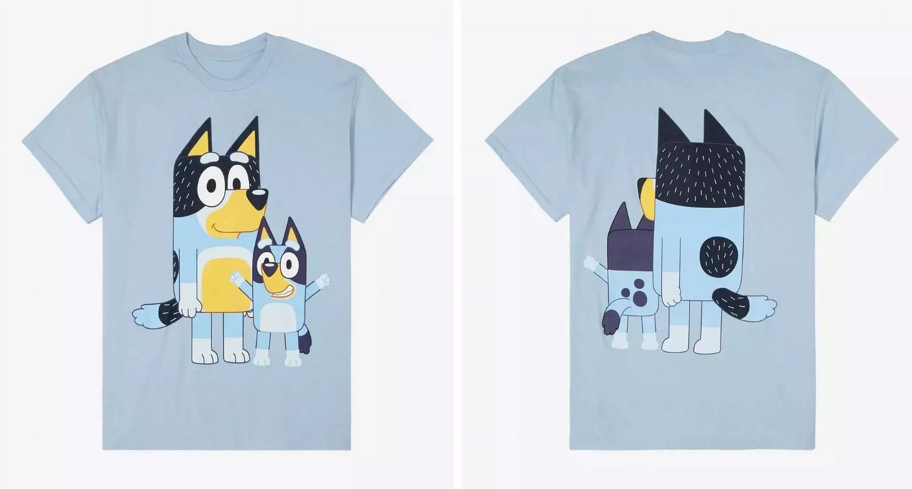 Bluey Bluey & Bandit, Boyfriend-Fit Shirt, Disney Top, Unisex S-5Xl Hot ...