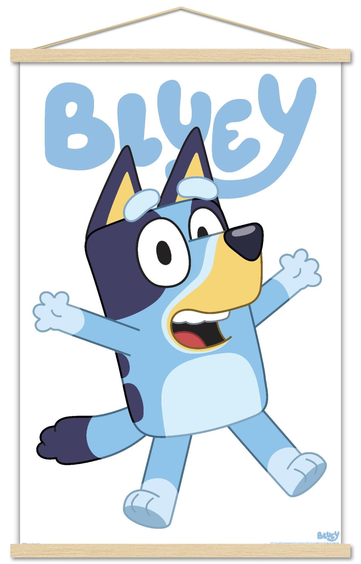 Bluey - Bluey Feature Series Wall Poster with Magnetic Frame, 22.375" x ...