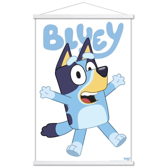 Bluey - Bluey Feature Series Wall Poster with Magnetic Frame, 22.375" x ...