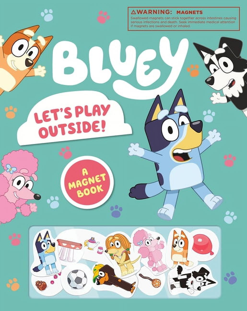 Bluey: Bluey: Let's Play Outside!: A Magnet Book (Board book) - Walmart.com