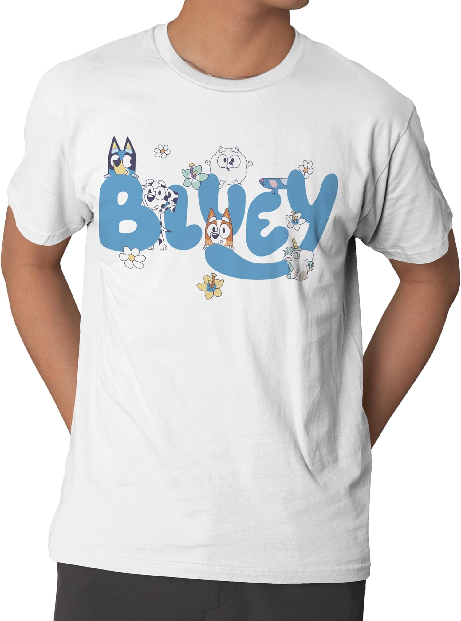Bluey Bluey Logo & Characters, Unisex S-5XL Hot Trending Shirt ...