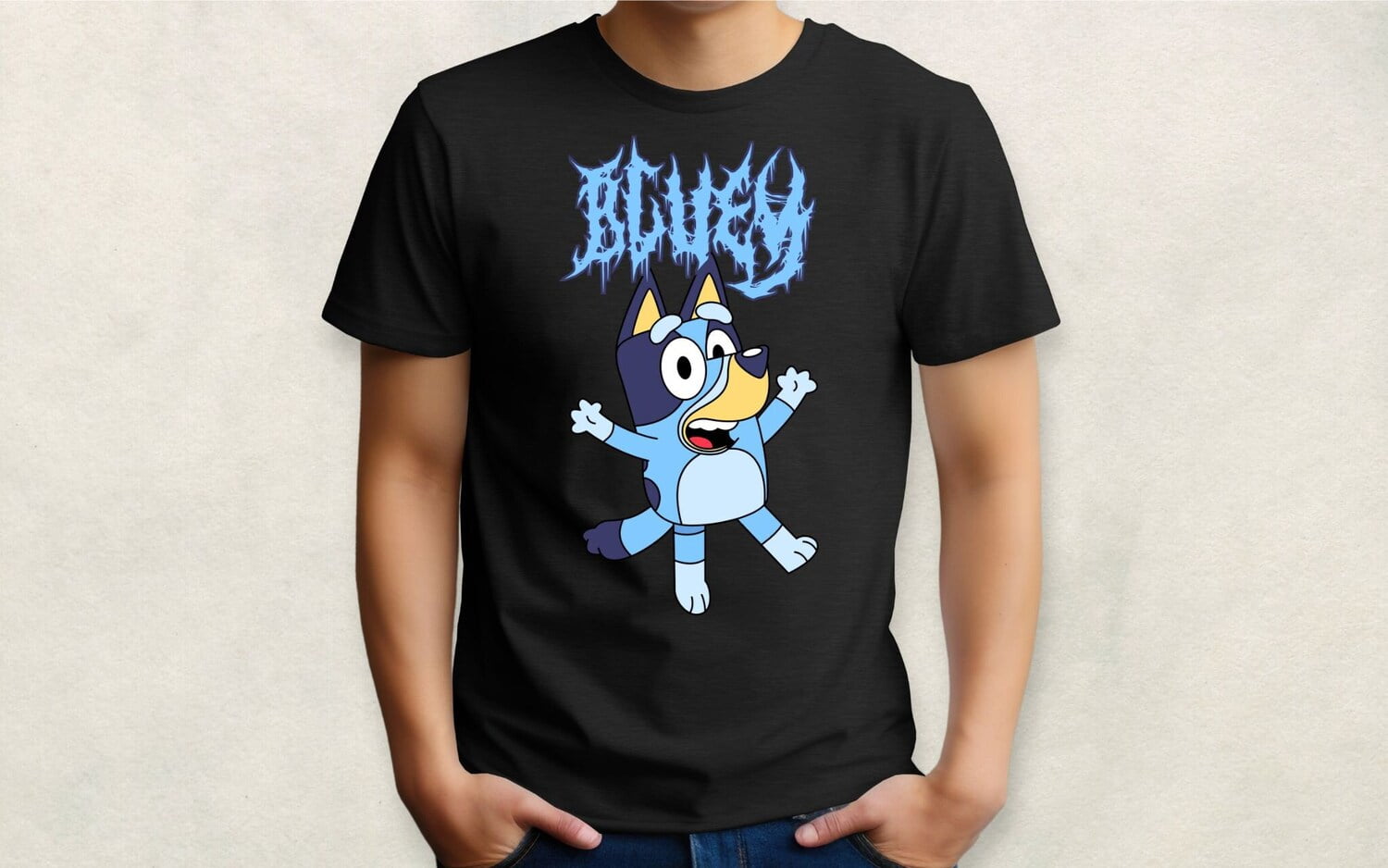Bluey Bluey Metal, Goth Disney, Deathmetal, Rock & Roll, Unisex S-5XL ...