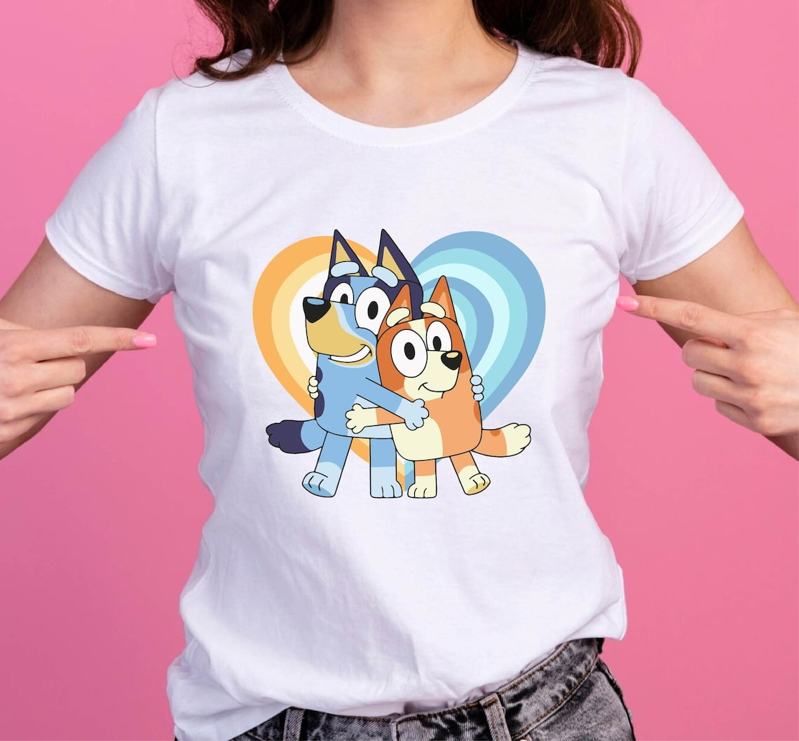 Bluey Bluey T-Shirt Design, Sports Bluey Dog, Unisex S-5XL Hot Trending ...