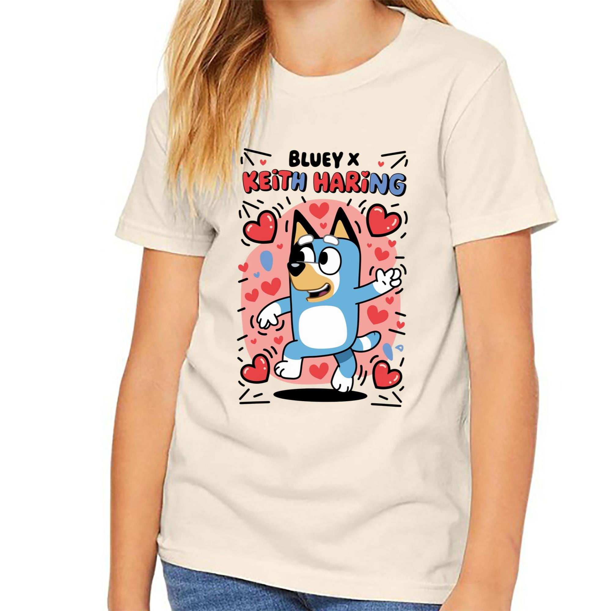 Bluey Bold Line Art Pup In Energetic Motion Style, Artistic Inspired Design For Creative Kids ...