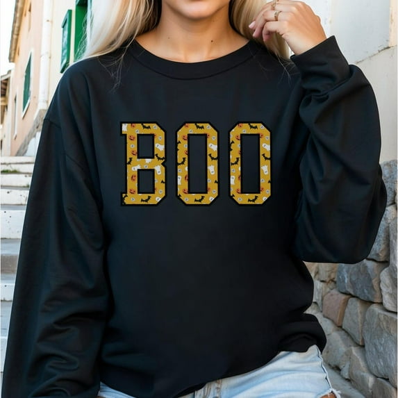 Bluey Boo Sweatshirt, Spooky Winter Holiday Sweatshirt, Cute Winter ...