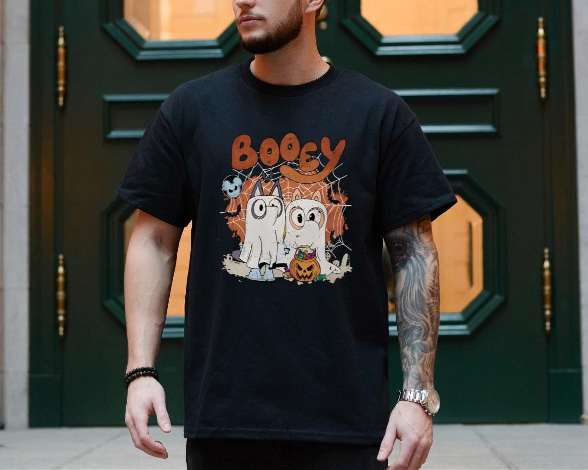 Bluey Booey Halloween Shirt, Bluey Family Scary Shirt, Bluey Halloween ...