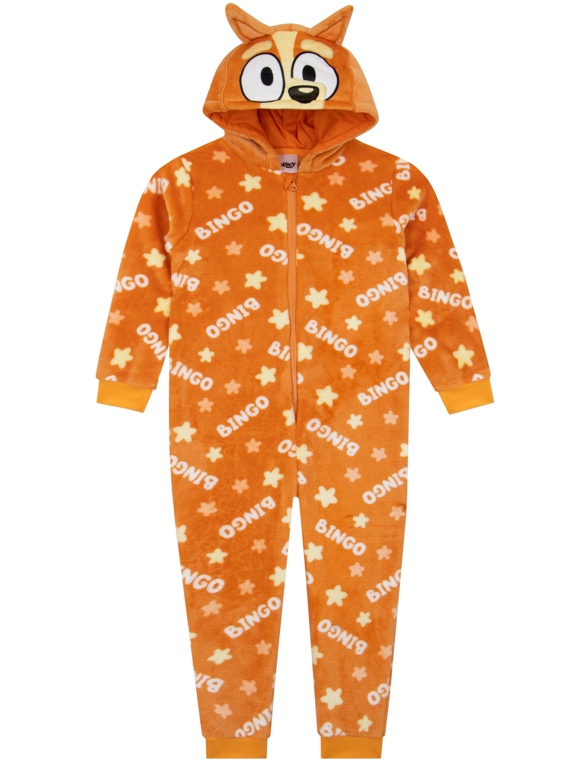 Bluey Boys Bingo Onesie With 3D Ears Orange Sizes 2T-8 - Walmart.com