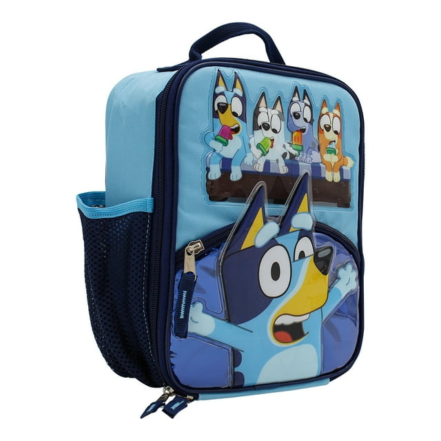 Bluey Breaktime Insulated Lunch Box Container with Metallic Foil ...