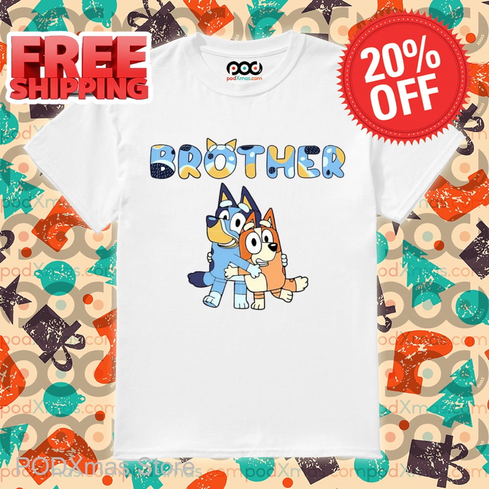 Bluey Brother Bandit Heeler Hug Chilli Heeler 2024 Shirt,Royal Blue Color,Size XL - Walmart.com