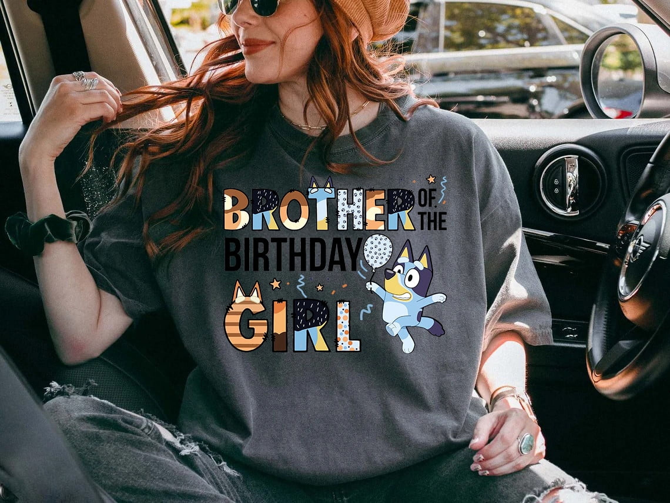 Bluey Brother Of The Birthday Girl Vintage Shirt Comfort Colors Shirt ...