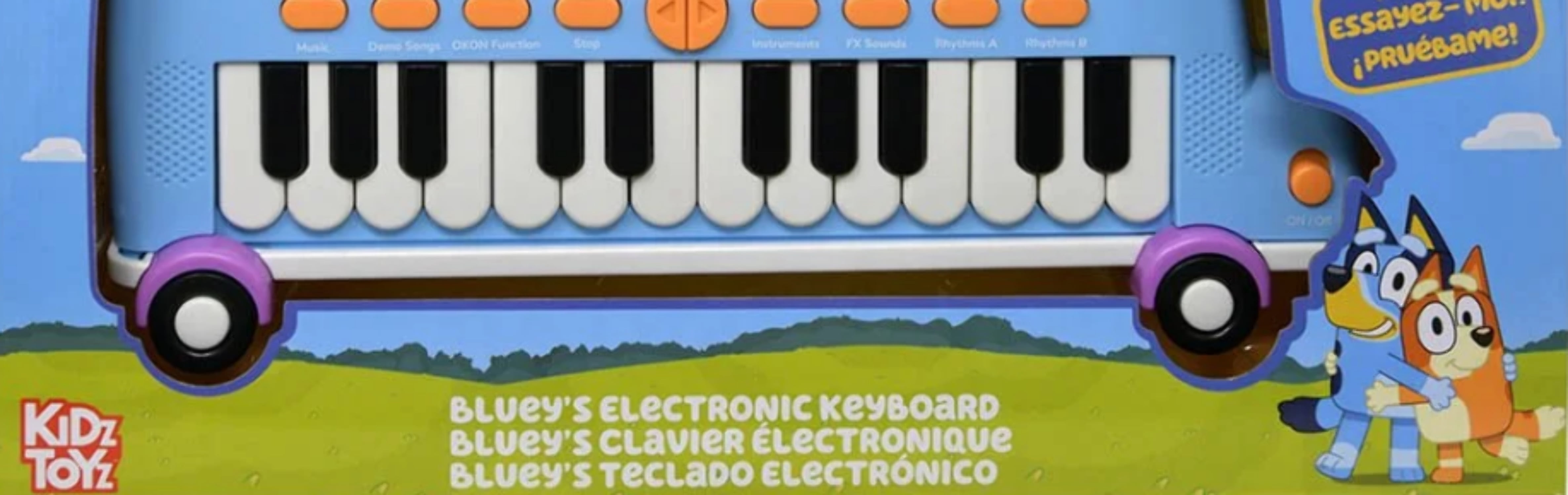 Bluey Bus Keyboard with Demo Songs,Sound FX, Instruments Rhythms in Try ...
