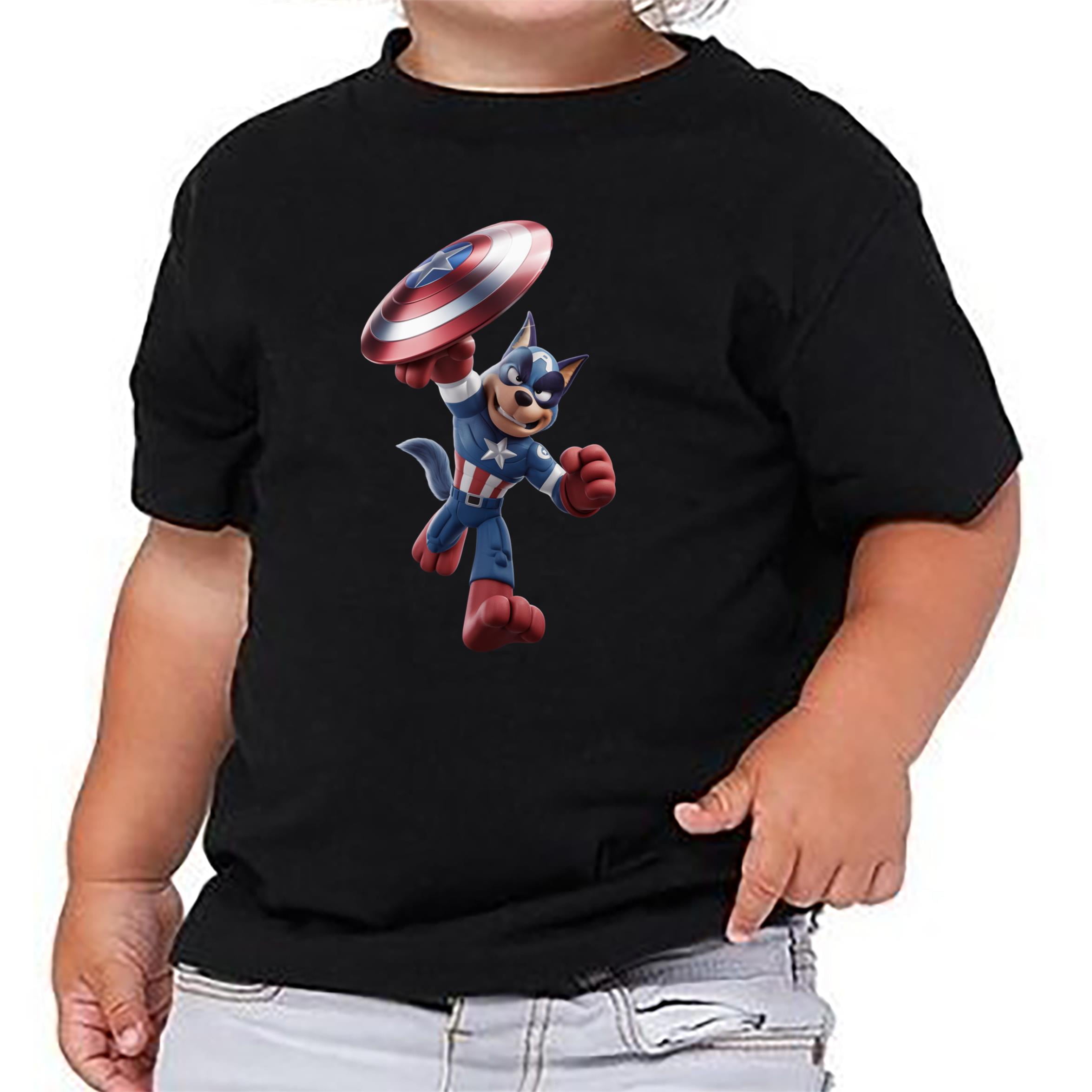 Bluey Captain Bluey 3D, Fun Cartoon Hero, Bella Canvas Toddler Shirt ...