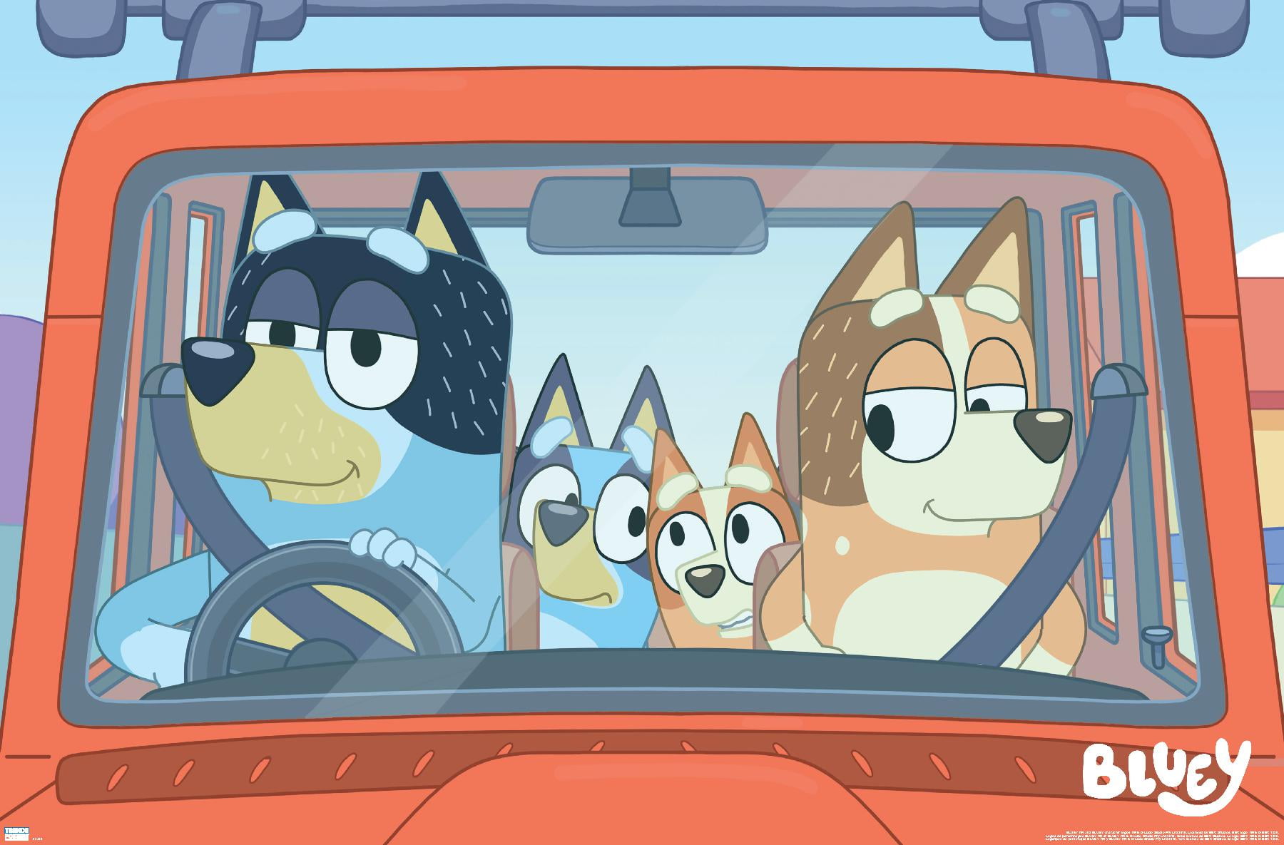 Bluey - Car Ride Wall Poster, 22.375" x 34" - Walmart.com