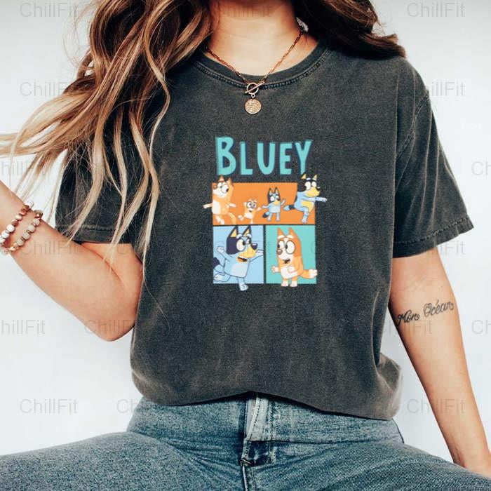 Bluey Cartoon Classic, Family Show Kids Humor, Graphic Fan Fave, V40967 ...