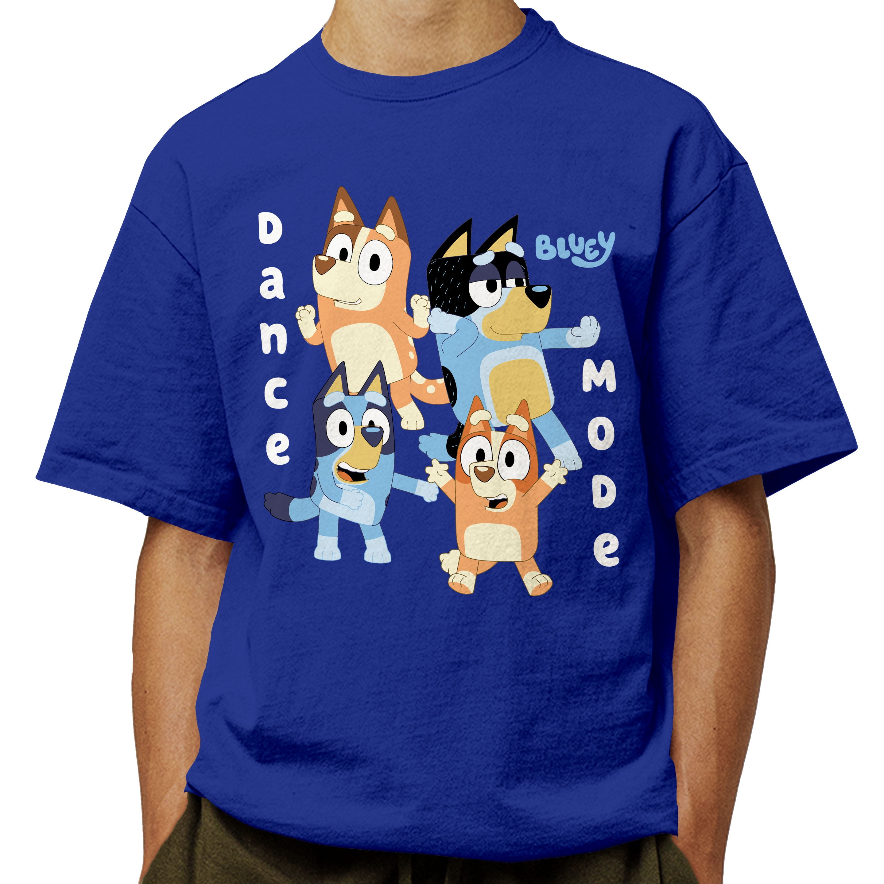 Bluey Cartoon Dance Mode Party Casual Unisex Mens and Womens Short ...