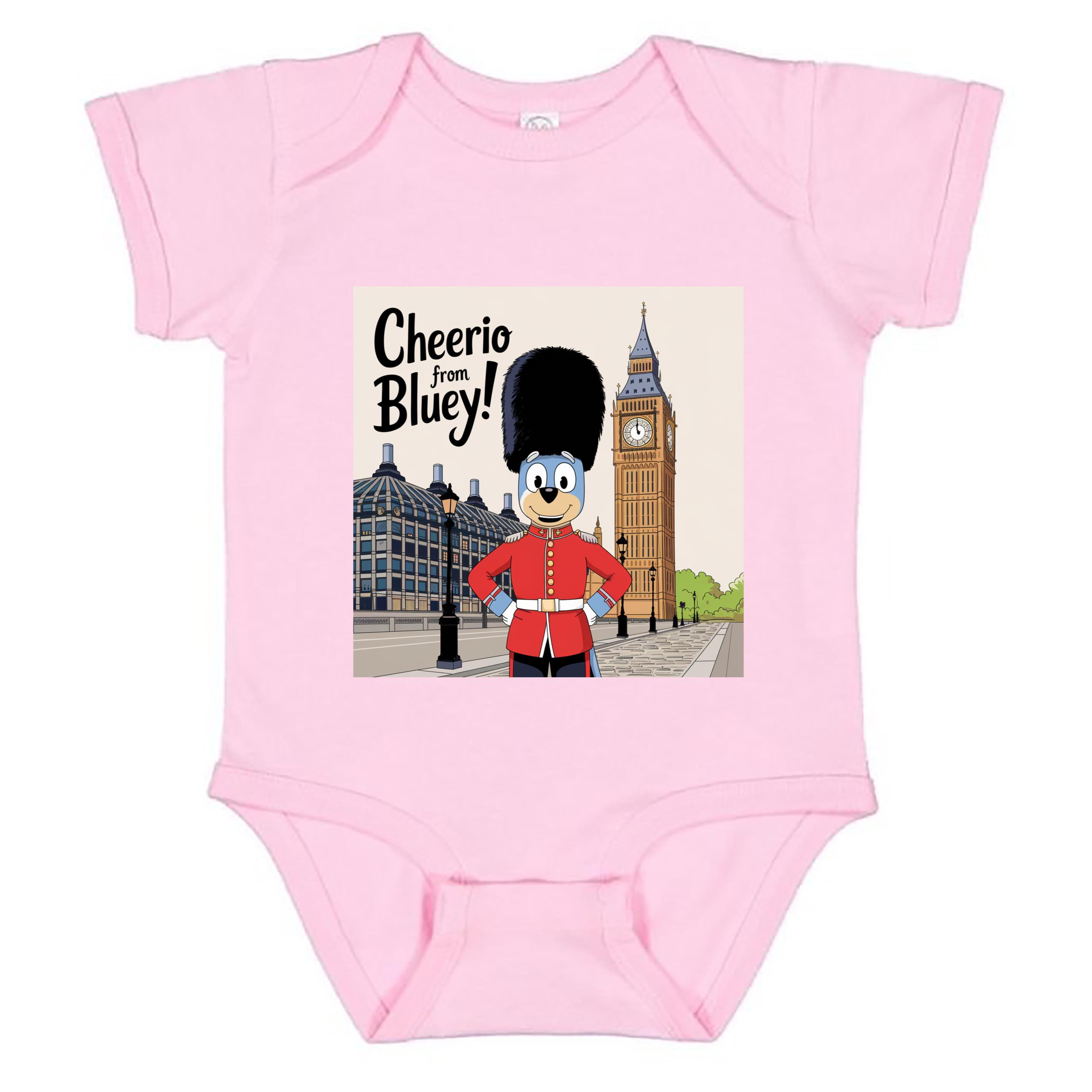 Bluey Cartoon Dog Big Ben Guard, Royal Guard Adventure, Cute British ...