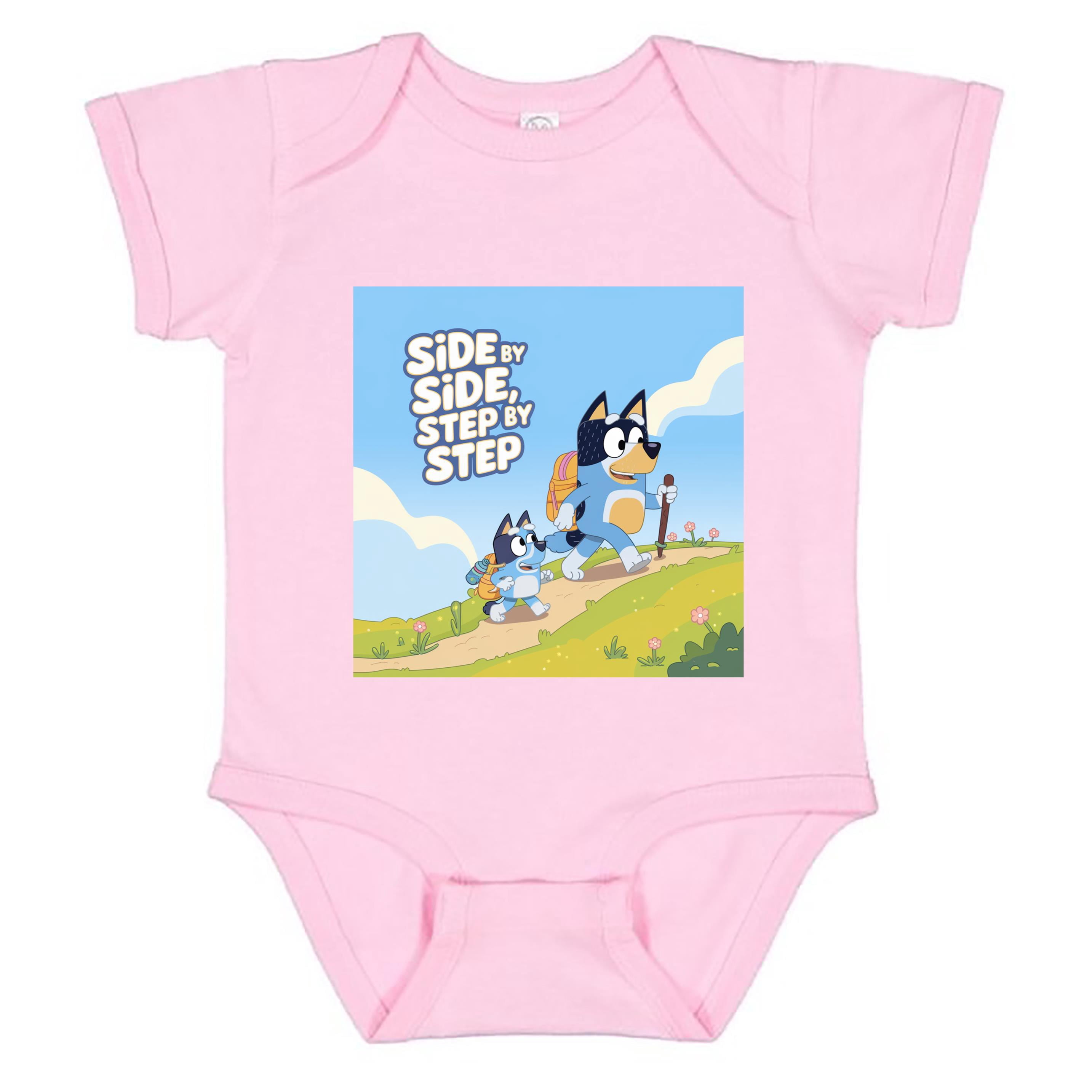 Bluey Cartoon Dog Side by Side, Step by Step, Family Hiking Adventure ...